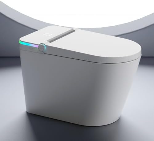 Uncle Brown Smart Toilet with Powerful Flush, for Low Water Pressure ...