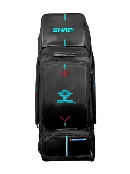 Buy SHREY Polyester Meta 120 Duffle Wheelie Cricket Bag - Black Online ...