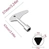 2Pcs Triangle Spanner Key,Triangular Lock Keys Socket Universal Utility ...