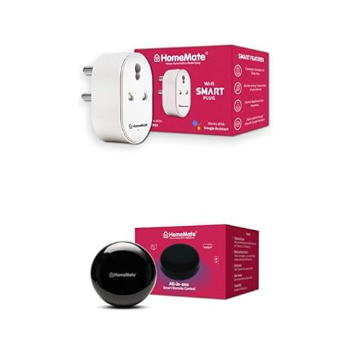 HomeMate Combo of Smart Plug 16A and Smart Universal IR Remote Control ...
