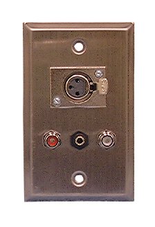 Buy Philmore Stainless Steel Wall Plate with (1) XLR 3-Pin Female ...