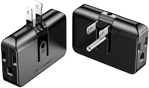 Amazon.com: ETwinCoo outlet adapter,2 Prong to 3 Prong Outlet Adapter ...