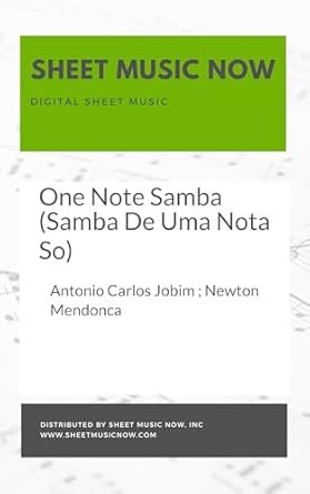 One Note Samba (Samba De Uma Nota So) (English Edition) eBook : Jobim ...