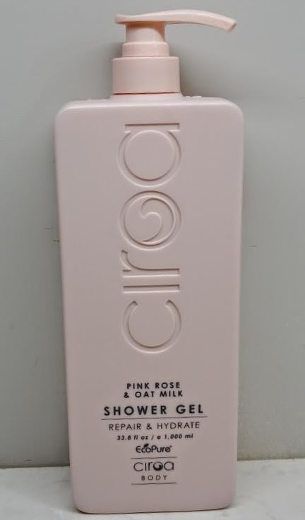 Amazon.com : Ciroa, Pink Rose & Oat Milk, SHOWER GEL, Repair & Hydrate ...