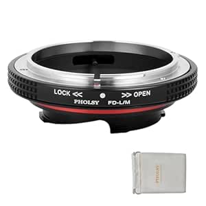 Buy PHOLSY Lens Mount Adapter with Aperture Lever Compatible with Canon ...