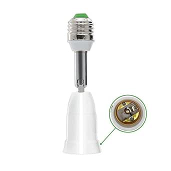 Amazon.com: E26/E27 Light Socket Extender, 4.5 Inch Extension,1 Pack ...
