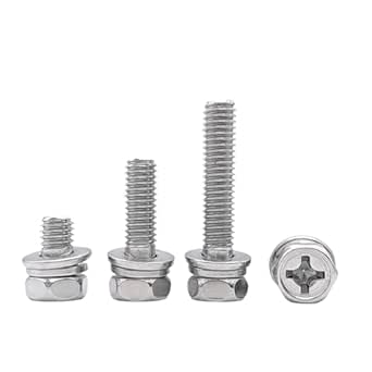 Amazon.com: QuarkMRO - 304 Stainless Steel Cross Recessed Hex Bolt with ...