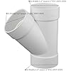 Amazon.com: 3" PVC 45 Degree Wye DWV Sanitary Y-TEE Street for Drain ...
