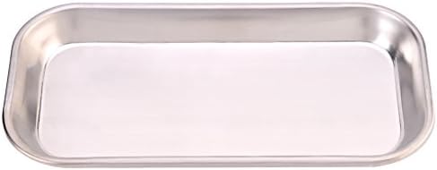 4 Pcs Small Instrument Tray, Stainless Steel Rectangular Laboratory ...