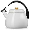 Amazon.com: Le Creuset Enamel on Steel Cloche Kettle, 2.2 qt., White ...