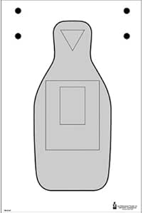 Amazon.com : 100 Pk, Modified FBI-Q Cardboard Target Standard FBI-Q ...