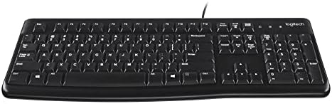 Logitech K120 Wired Business Keyboard, QWERTY US International Layout ...