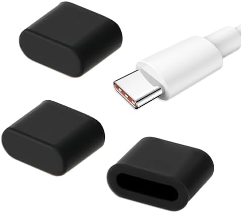 Amazon.com: 20 Pcs USB C Dust Caps Black Silicone USB C Anti Dust Caps ...