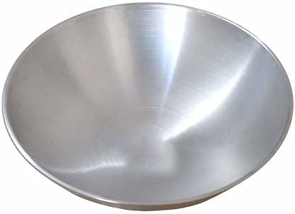 Buy Super HK Aluminium Silver Kadai for Cooking without Handle, 10 Inch ...