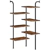 Amazon.com: HOOBRO L-Shaped Ladder Shelf, 6-Tier Corner Bookshelf ...