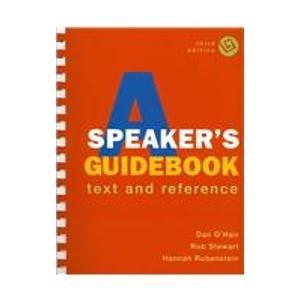 Speaker S Guidebook Text And Reference O Hair Dan Stewart Rob