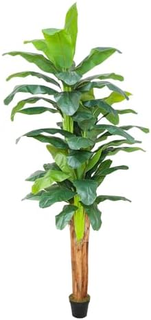 Amazon.com: Keeplush 8.5ft Extra Tall Artificial Banana Tree, Fake ...