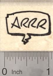 Amazon.com: Arrr, Pirate Saying Rubber Stamp, Speech Balloon : Toys & Games