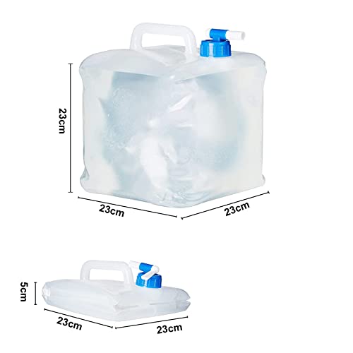 Folding Canister, Foldable Water Container with Tap, Tap, Screw Lid ...