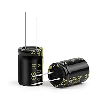 10Pcs Aluminum Electrolytic Capacitor 450V68UF 16x25mm High Frequency Low ESR Low Resistance ...