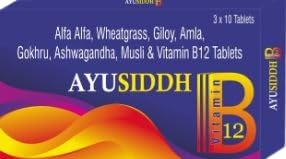 Ayusiddh B-12 Tab Effective in Vitamin B-12 : Amazon.in: Health ...