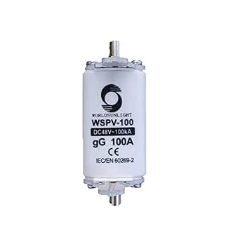 W-125 48V DC 100A 125A 160V 100kA Battery Solar Fuse Fuse Type Isolator ...