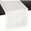 Amazon.com: White Rose Embroidered Table Runner - Perfect for Home ...