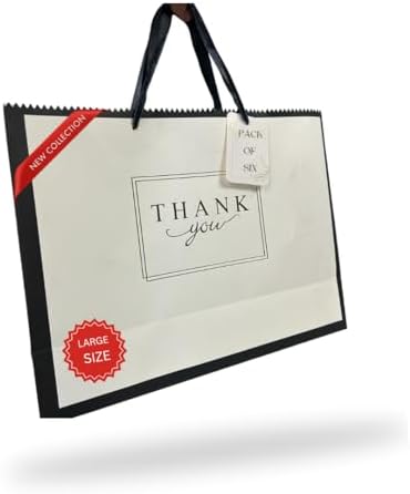 CROWN AND CREST Large Paper Bags for Return Gifts Goodie Bags with ...