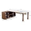 Amazon.com: LITTLE TREE Large Computer Desk with File Cabinet, 71 Inch ...