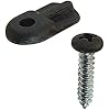 Prime-Line PL 7906 Flush Screen Clips with Screws, Plastic, Black (12 ...