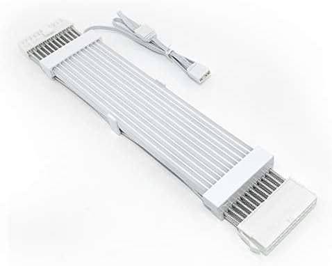 Pinafresa ARGB PSU Cable 24 Pin ATx PSU Extension RGB Cable Color Line ...