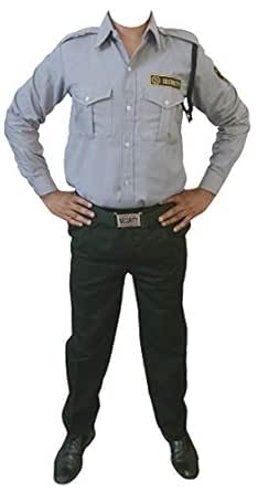 Buy REGALIA Men's Security Guard Uniform (APC Grey Shirt - Black Matty ...