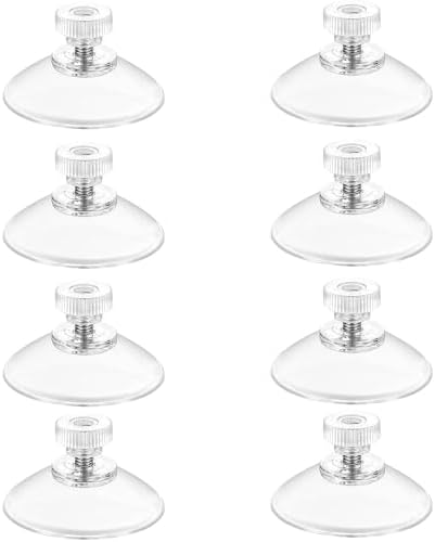 Suction Cup with Thread and Knurled Nut, Pack of 8 PVC Suction Cups ...