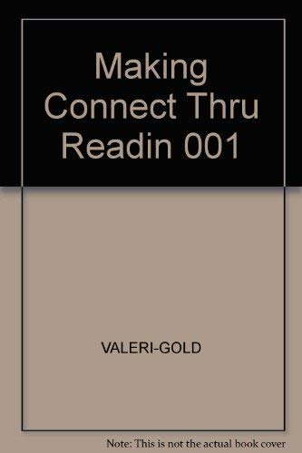 Amazon.com: MAKING CONNECTIONS THRU READING & WRITING: 9780155063617 ...