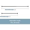 Amazon.com: TYRON 2 Pack Screwed Sash Curtain Rod Adjustable 18-30 Inch ...