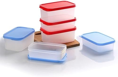 ANKUL Storage Box with Lid Set of 6(3x500ml & 3x250ml) Microwave ...