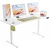 Amazon.com: ERGOMAKER 63" Electric Standing Desk, Adjustable Height, Sit Stand Up Desk for Home ...