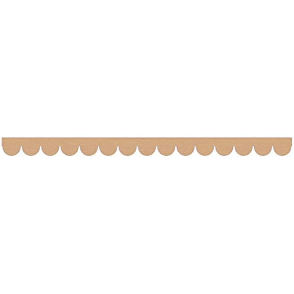 Amazon.com: 5 Pack of 12 Inch Unfinished Wooden Scalloped Moulding Trim ...