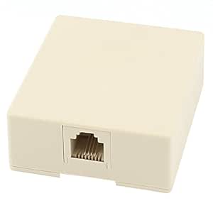 ELECTROPRIMERJ11 4 Pin Telephone Modular Single Port Surface Mount Jack : Amazon.in: Electronics