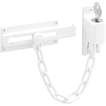 Prime-Line Products U 9912 Keyed Chain Door Guard, Brite Brass Finish ...