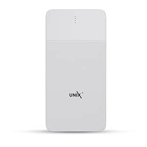 Unix 10000mAh Slim Power Bank, 20W Fast Charging, Dual Output, Type C ...