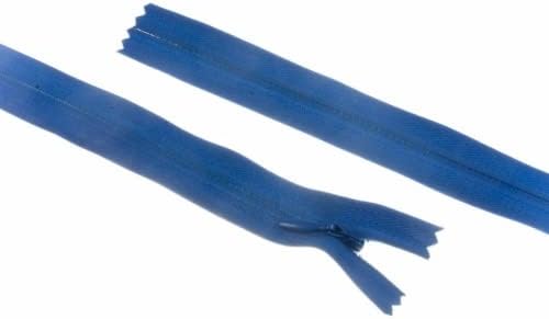 Concealed Invisible Closed End Zip - Light Royal Blue : Amazon.co.uk ...