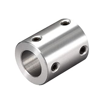 uxcell 8mm to 12mm Bore Rigid Coupling Set Screw L25XD20 Aluminum Alloy ...