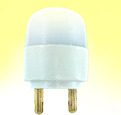 Buy Round Night Lamp 2 Pin Plug AC Plain Smart Light Bulb Wall Plug in ...