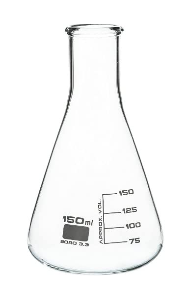 ABGIL BOROSILICATE GLASS ERLENMEYER NARROW MOUTH GRADUATED CONICAL ...