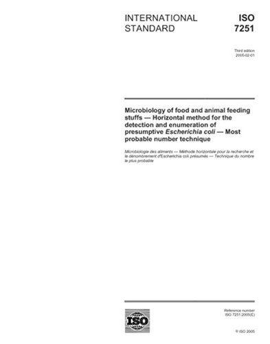 ISO 7251:2005, Microbiology of food and animal feeding stuffs ...
