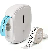 PRT Label Makers Machine with Tape Built-in Cutter Portable Bluetooth ...