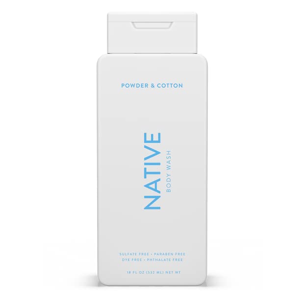 Native Powder & Cotton Body Wash - 18oz, Pack of 2 - Sandyswim