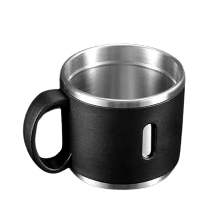Buy Homemind Desk Mug 150ML Stainless Steel Desk Mug Hot Coffee Mug ...