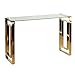 Amazon.com: Cortesi Home Laila Console Table Stainless Steel Glass, 15. ...